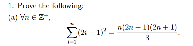 Solved Prove by induction Prove the | Chegg.com