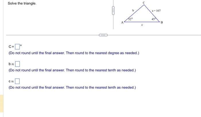 Solved Two sides and an angle (SSA) of a triangle are given. | Chegg.com