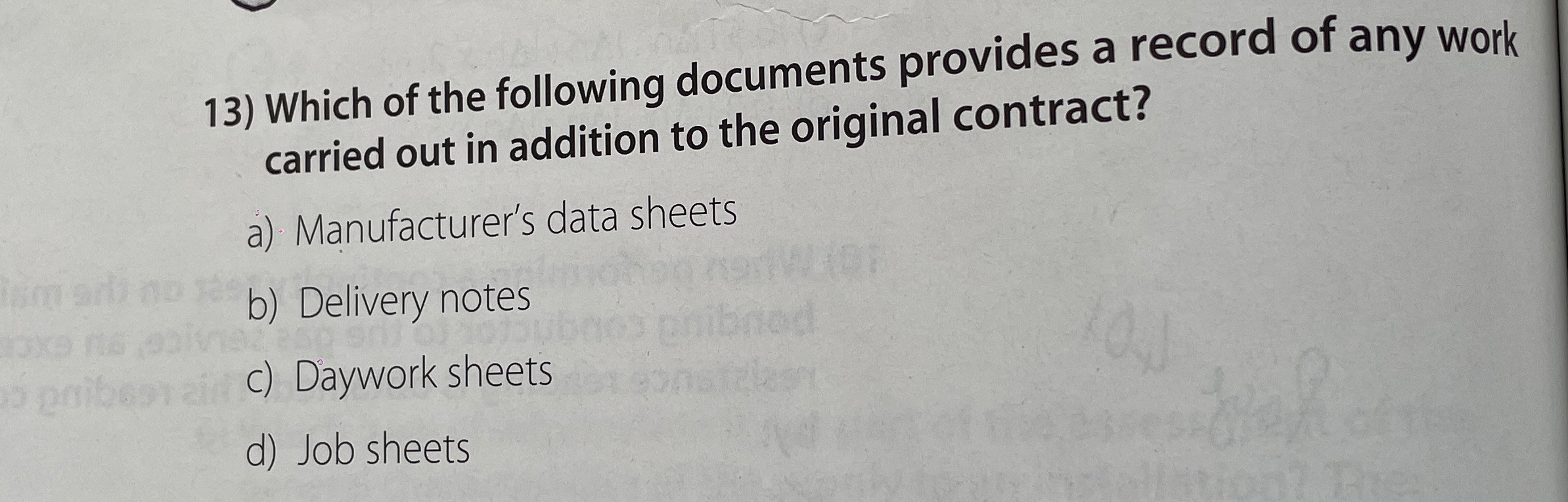 Solved Which of the following documents provides a record of | Chegg.com