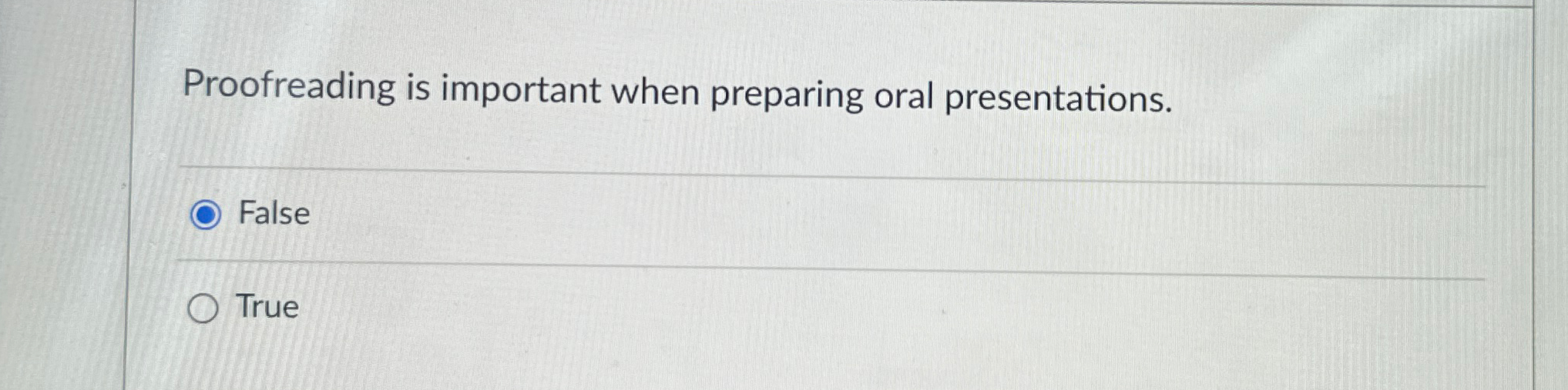 Solved Proofreading is important when preparing oral | Chegg.com