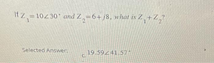 Solved If Z1=10