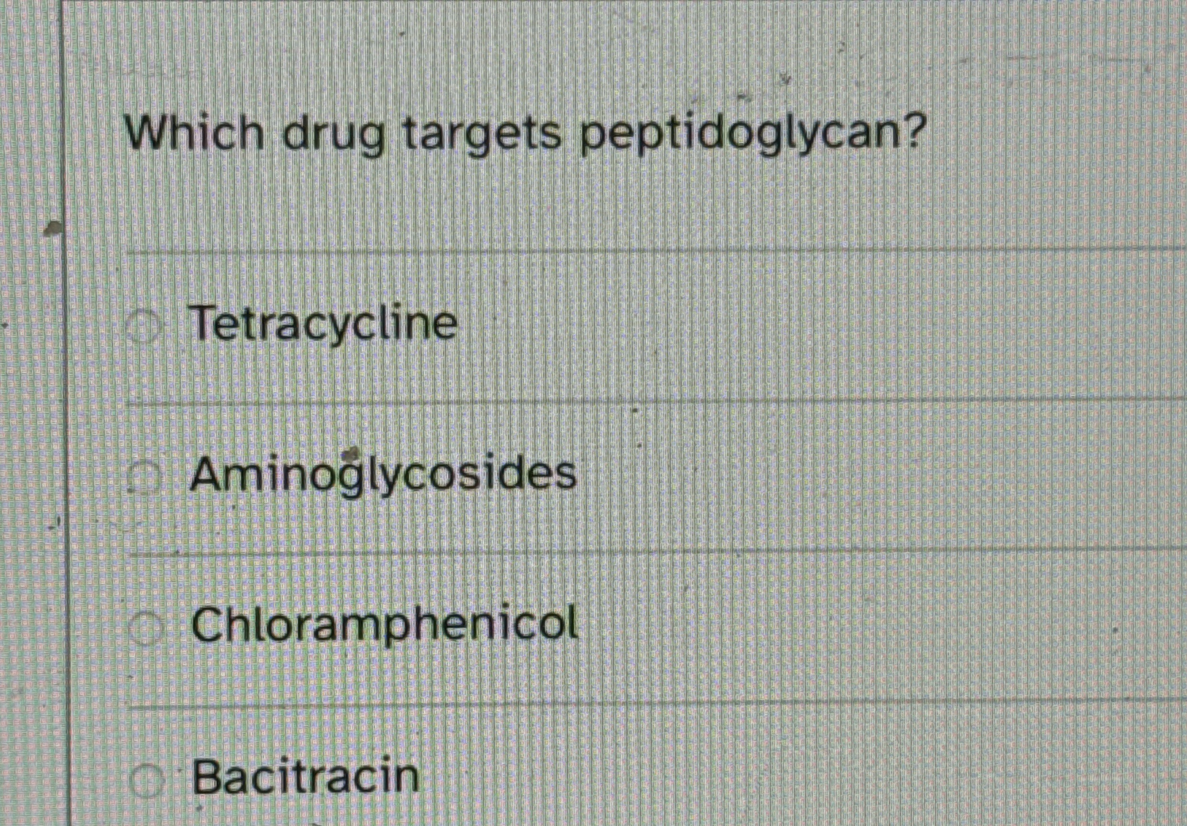 Solved Which drug targets | Chegg.com