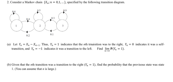 Solved 2. Consider a Markov chain {Xn; n = 0,1, ...), | Chegg.com