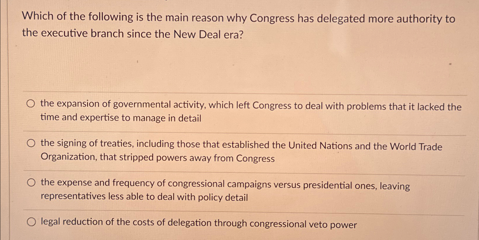 Solved Which of the following is the main reason why | Chegg.com