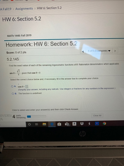Solved A Fall19 Assignments Hw 6 Section 5 2 Hw 6