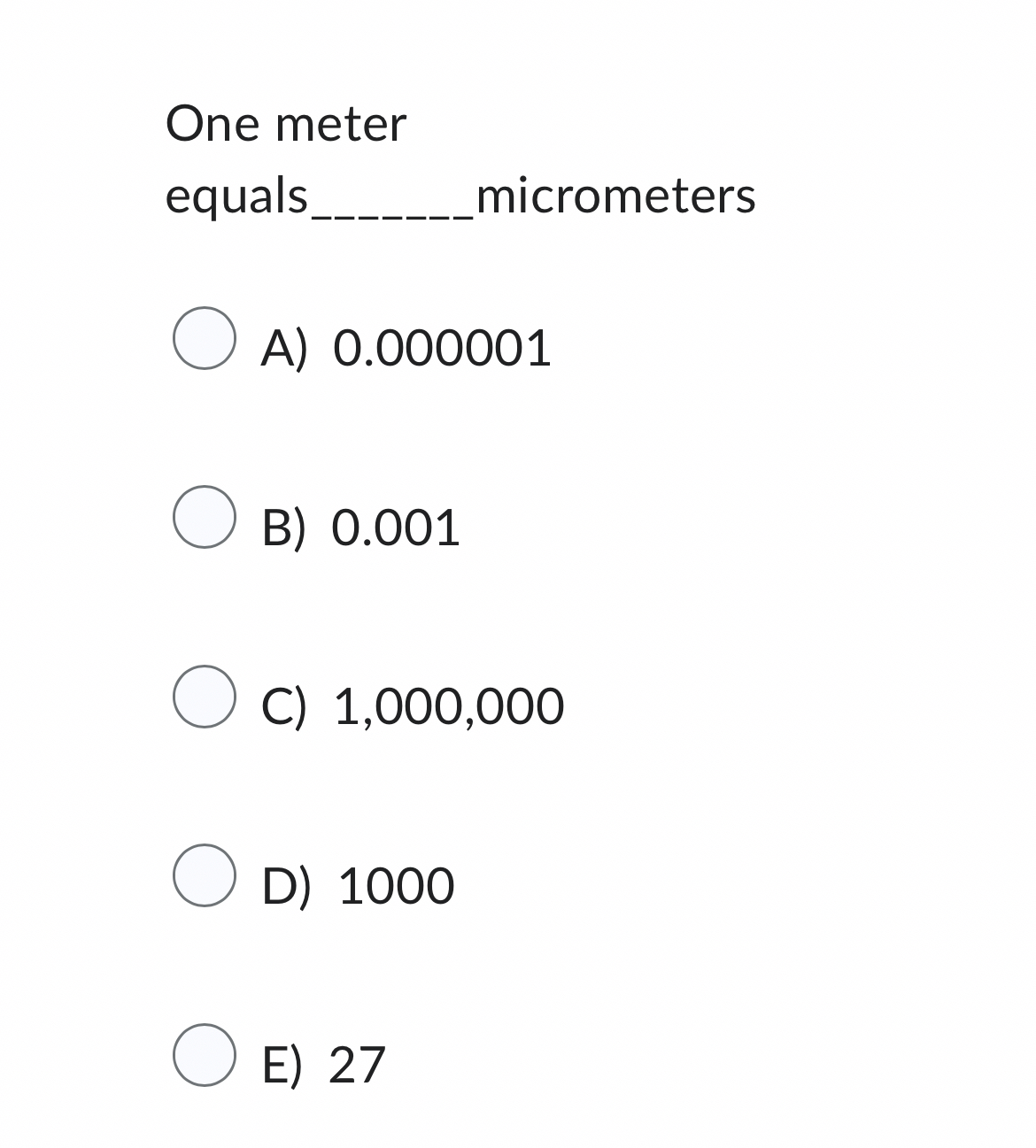 Solved One meter equals q, | Chegg.com