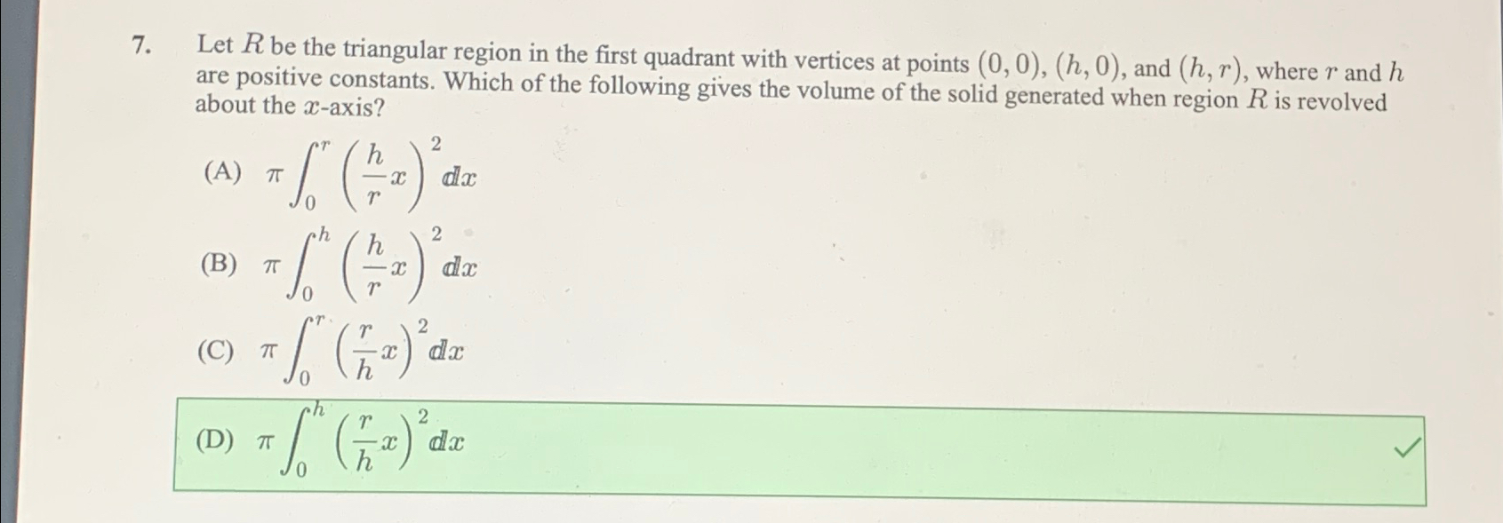 Solved Let R ﻿be the triangular region in the first quadrant | Chegg.com