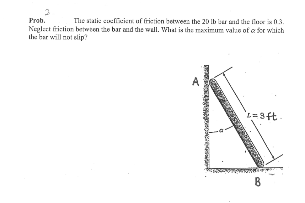 Solved The static coefficient of friction between the 20 ﻿lb | Chegg.com