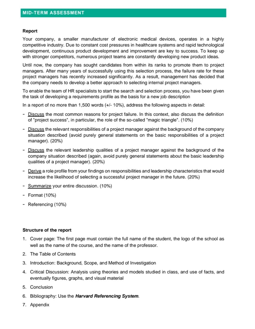 Solved NB: IMCLUDE REFERENCES**APA FORMAT***MID-TERM | Chegg.com