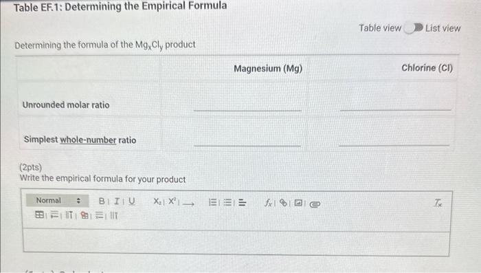 Solved calculate the mass of MG(g)? calculate the mass | Chegg.com