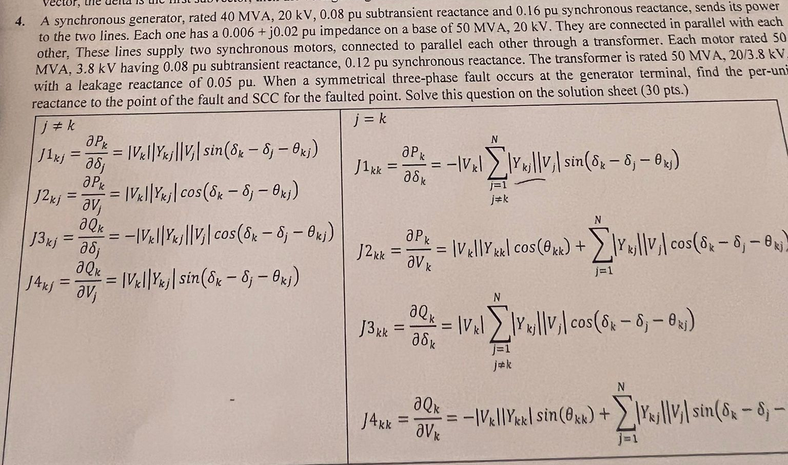 Solved A synchronous generator, rated 40MVA,20kV,0.08 ﻿pu | Chegg.com
