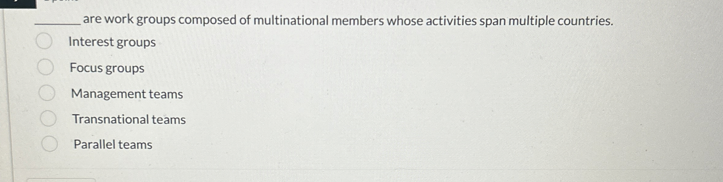 Solved q,are work groups composed of multinational members | Chegg.com