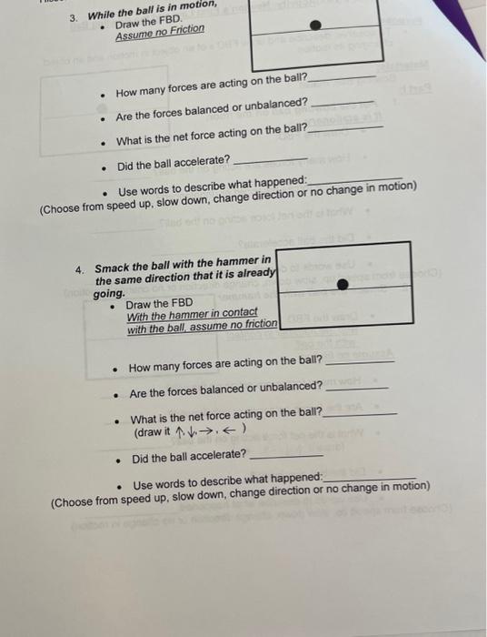 Solved (P3.2A, P3.4A)Activity: Newton's First Law and the | Chegg.com