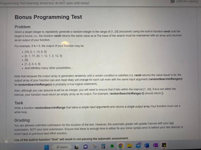 Solved Problem Given a target integer n, repeatedly generate | Chegg.com