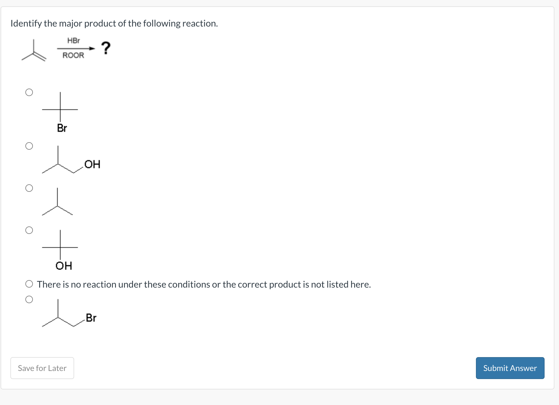 Solved Identify the major product of the following | Chegg.com