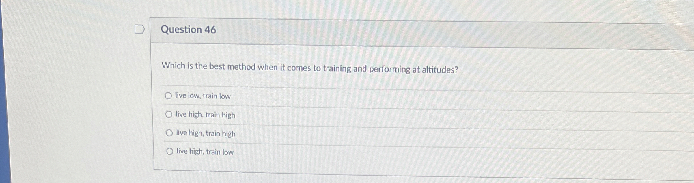 Question 46Which is the best method when it comes to | Chegg.com