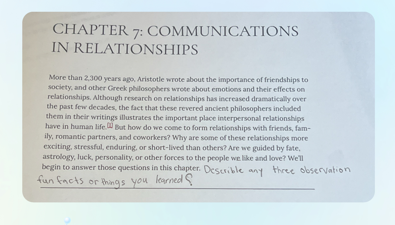 Solved CHAPTER 7: COMMUNICATIONS IN RELATIONSHIPS More than | Chegg.com