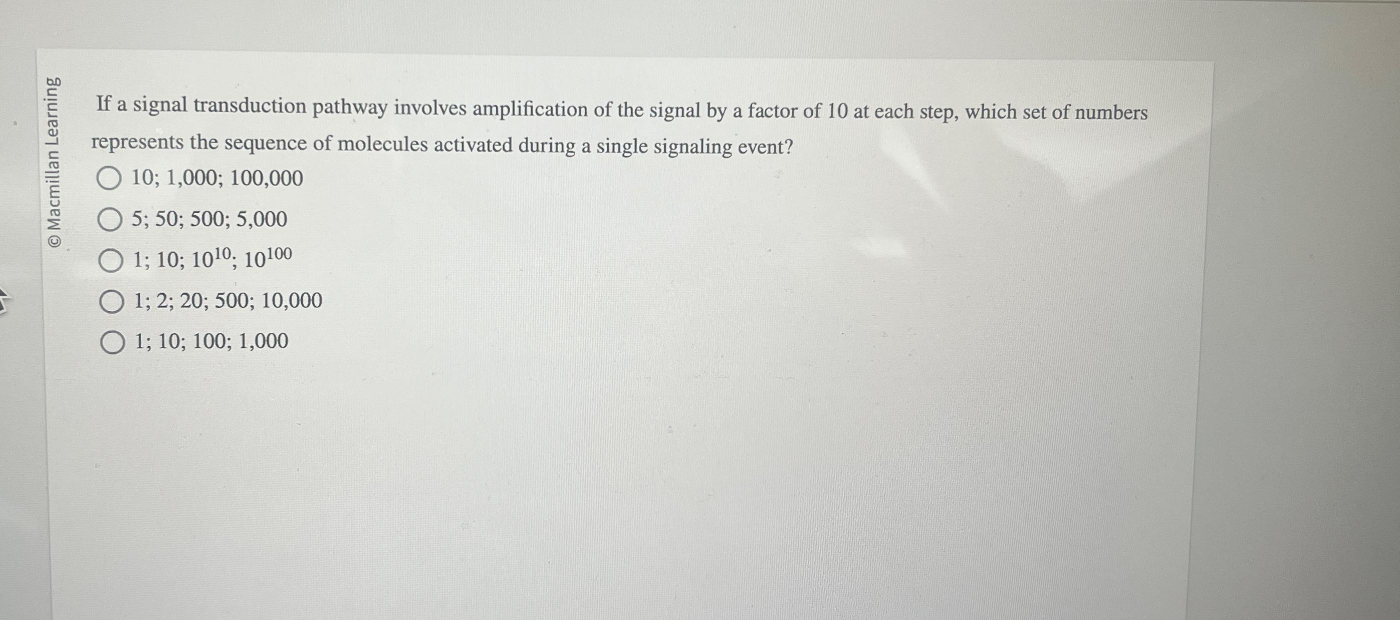 Solved If a signal transduction pathway involves | Chegg.com