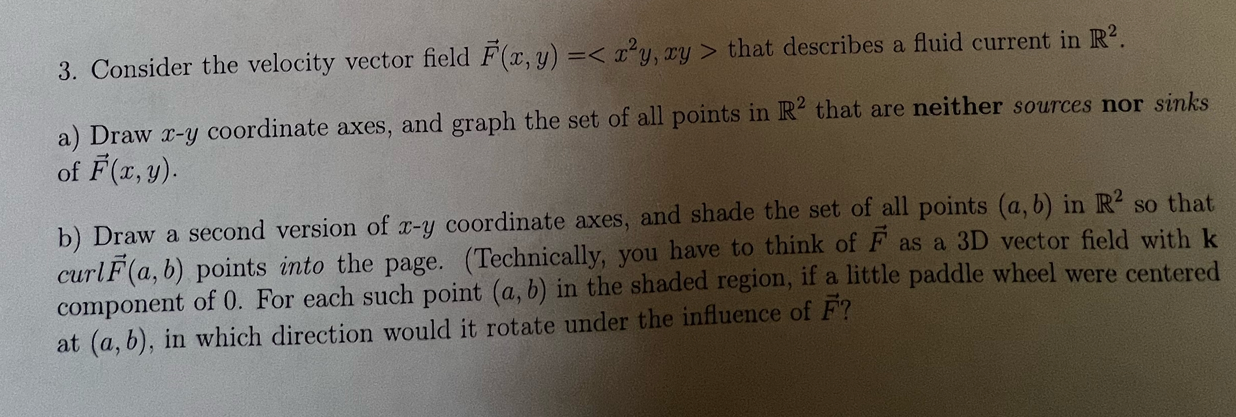 Solved Consider the velocity vector field | Chegg.com