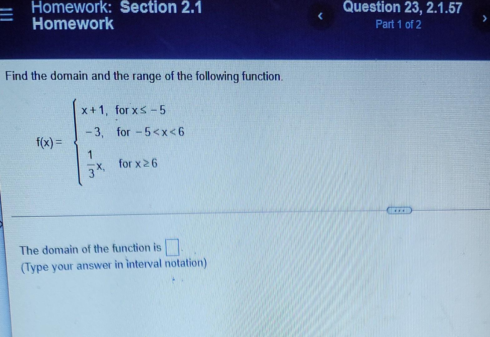 Solved E Homework Section 2 1 Homework Question 23 2 1 57