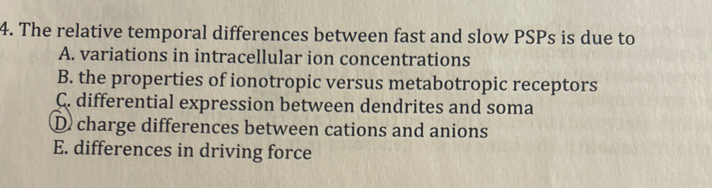 Solved The relative temporal differences between fast and | Chegg.com
