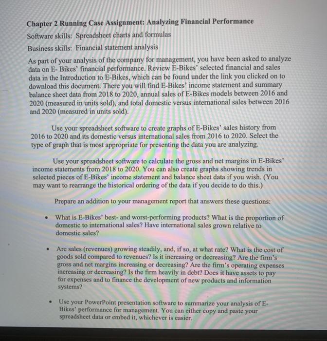 Solved This worksheet shows Dirt Bikes' income statements | Chegg.com