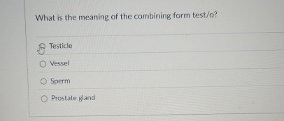 Solved What is the meaning of the combining form | Chegg.com