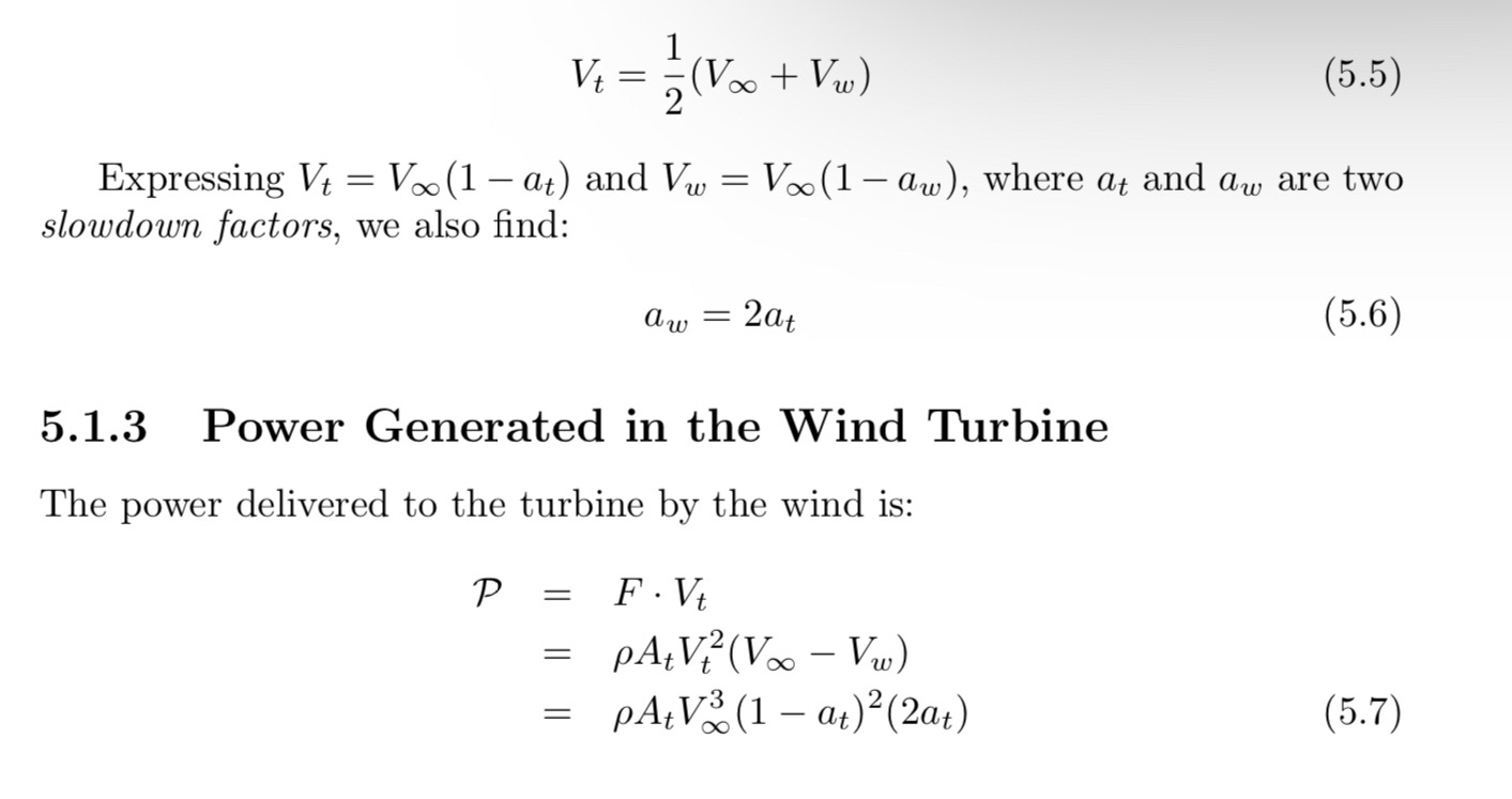 Solved Vt=12(V∞+Vw)Expressing Vt=V∞(1-at) ﻿and Vw=V∞(1-aw), | Chegg.com