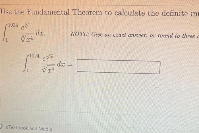 Solved Use the Fundamental Theorem to calculate the definite | Chegg.com