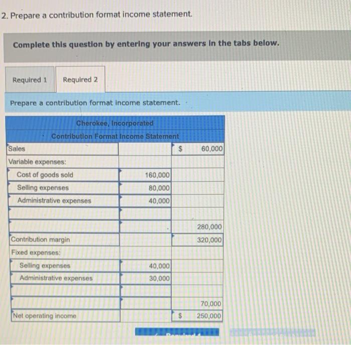 Solved Exercise 1-6 (Static) Traditional and Contribution | Chegg.com
