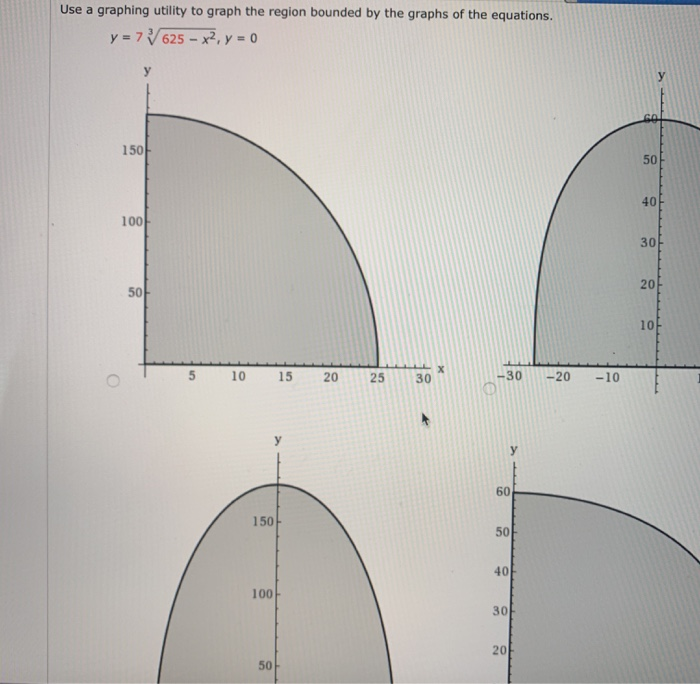 Solved Use A Graphing Utility To Graph The Region Bounded By 