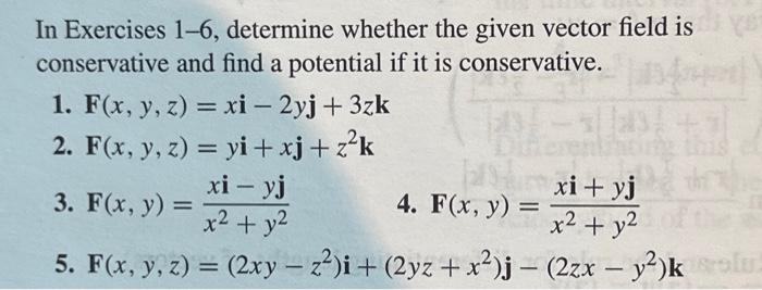 Solved In Exercises 1-6, determine whether the given vector | Chegg.com