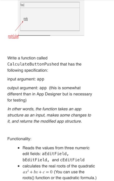 Solved Although MATLAB Grader does not support App Designer | Chegg.com
