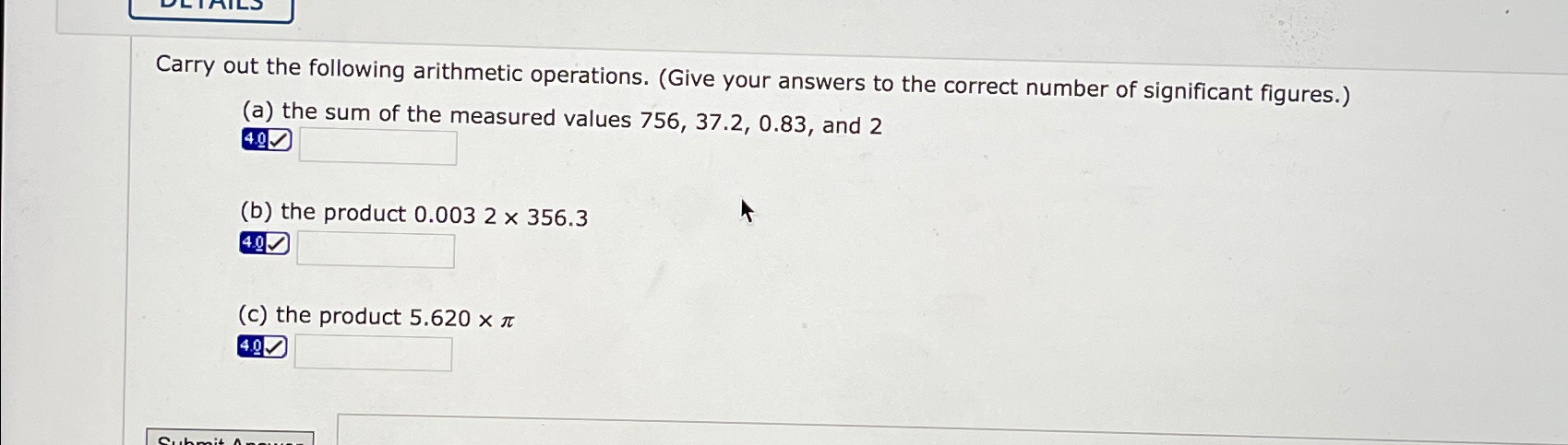 Solved Carry out the following arithmetic operations. (Give | Chegg.com