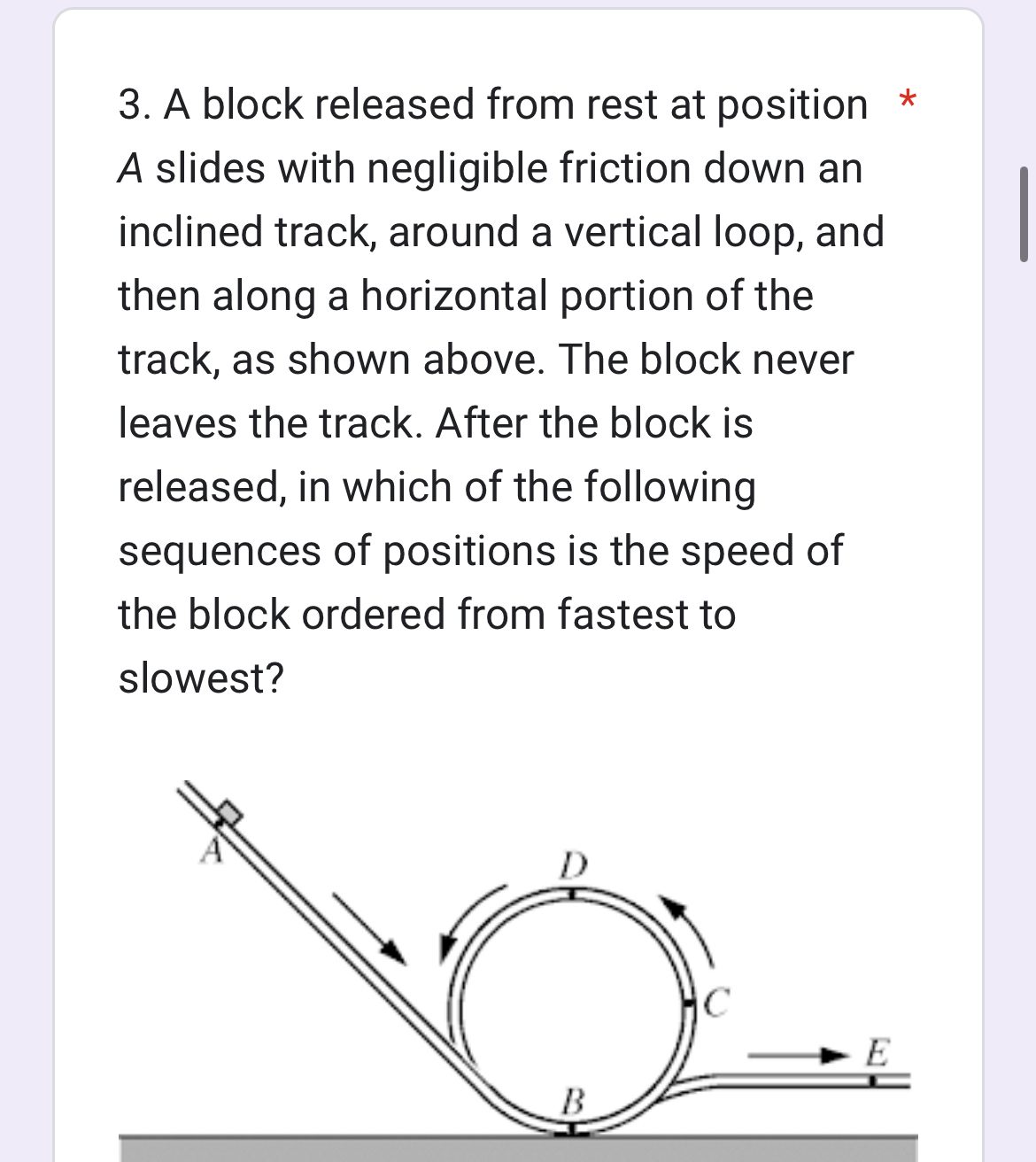 Solved A block released from rest at position A slides with | Chegg.com