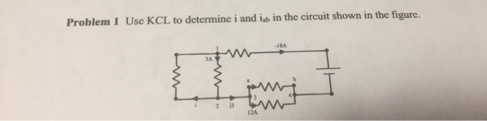 Solved Problem 1 Use KCL to determine i and ist in the | Chegg.com