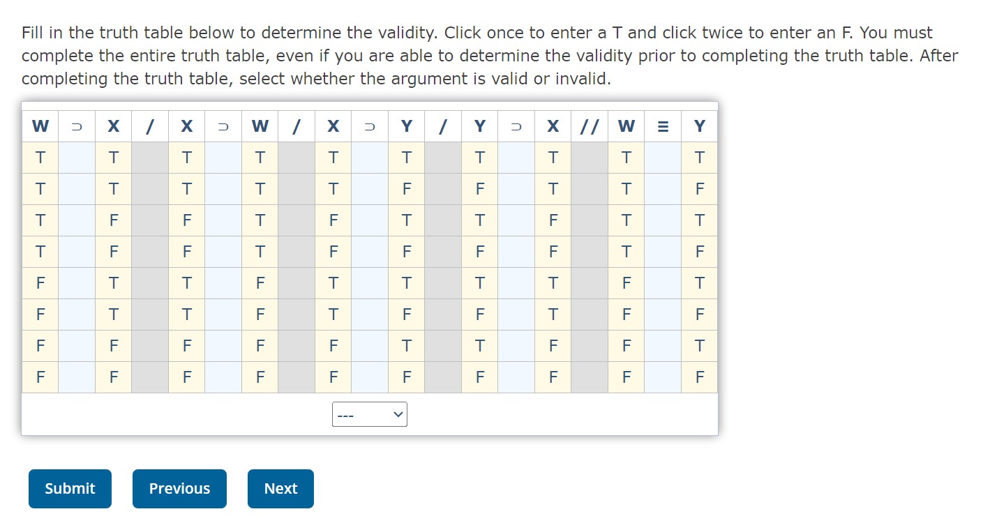Fill in the truth table (please ) ﻿below to determine | Chegg.com