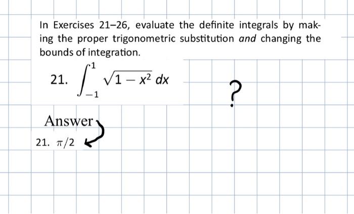 Solved In Exercises 21−26, evaluate the definite integrals | Chegg.com