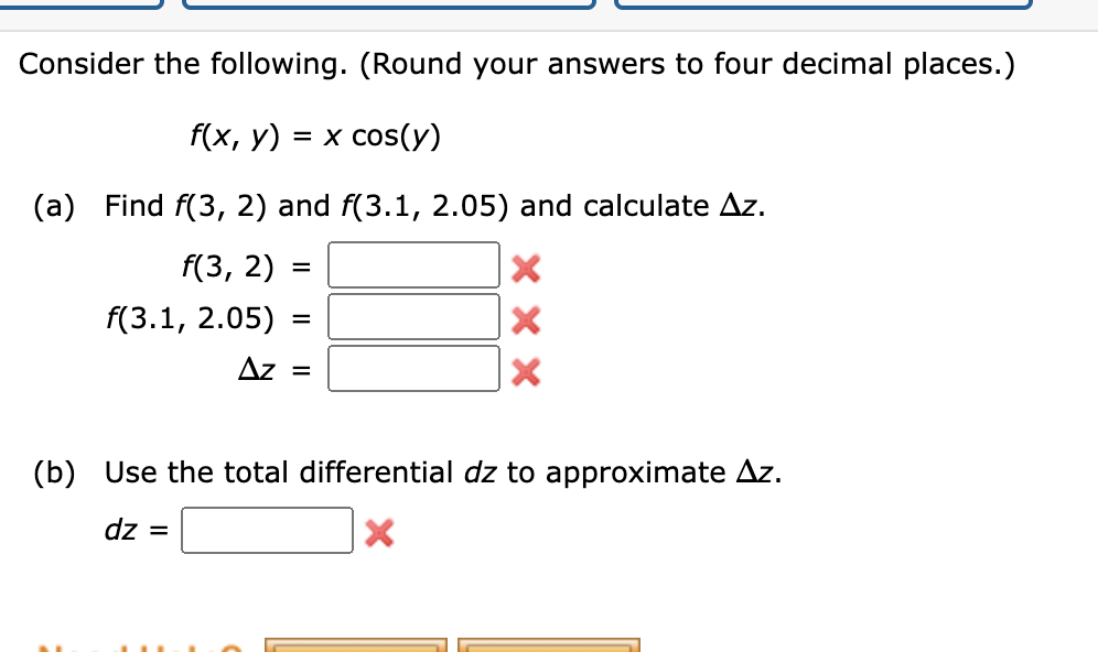 Solved Consider the following. (Round your answers to four | Chegg.com