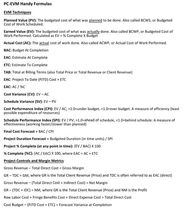 Solved You are a project manager on a large software project | Chegg.com