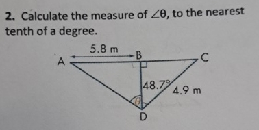 Solved by an EXPERT Calculate the measure of ??θ, ﻿to the nearest tenth ...