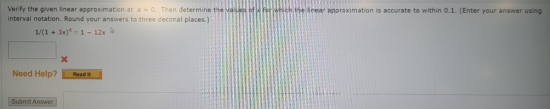 Solved Verify the given linear approximation at a=0. Then | Chegg.com Solved Verify the given linear approximation at a=0. Then | Chegg.com