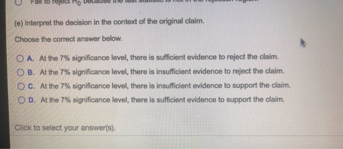 Solved drop down menu choices: different than, greater than, | Chegg.com