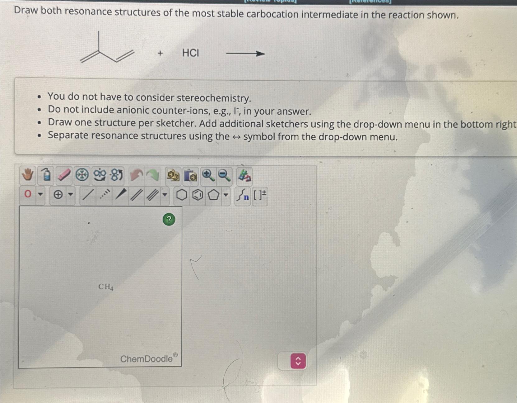 Solved Draw both resonance structures of the most stable | Chegg.com