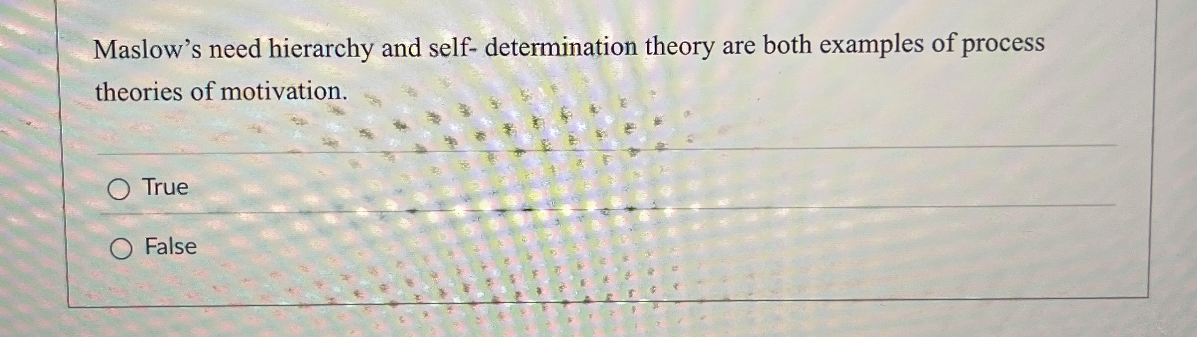 Solved Maslow's need hierarchy and self- ﻿determination | Chegg.com