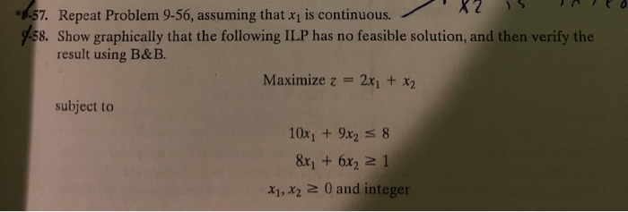 Solved **-57. Repeat Problem 9-56, assuming that x1 is | Chegg.com