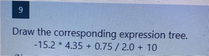 Solved Draw the corresponding expression tree. | Chegg.com