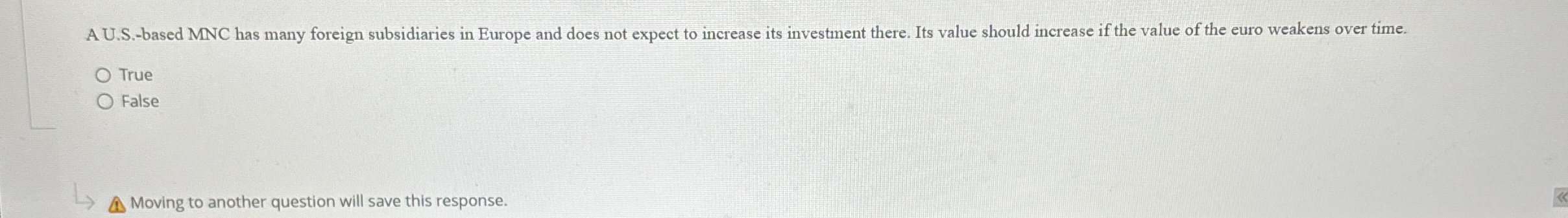 Solved A U.S.-based MNC has many foreign subsidiaries in | Chegg.com