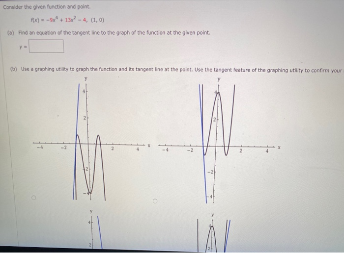 Solved Consider the given function and point. f(x) = -9x + | Chegg.com