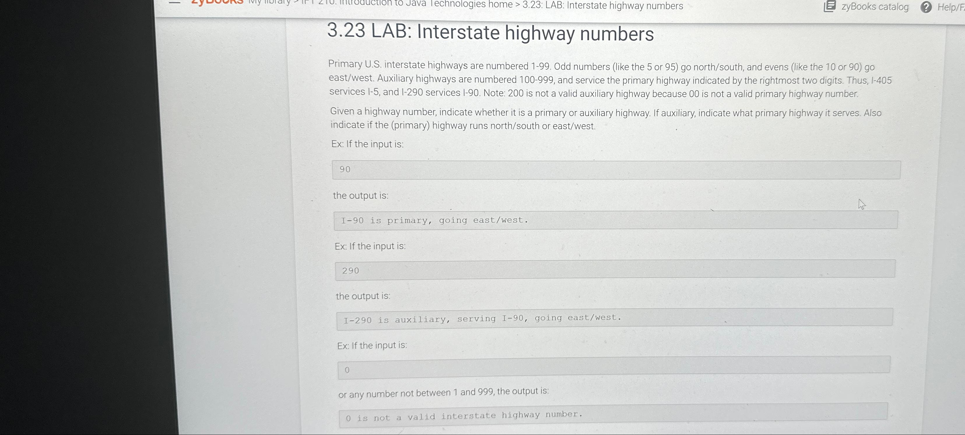 Solved 323 ﻿lab Interstate Highway Numbersprimary Us 